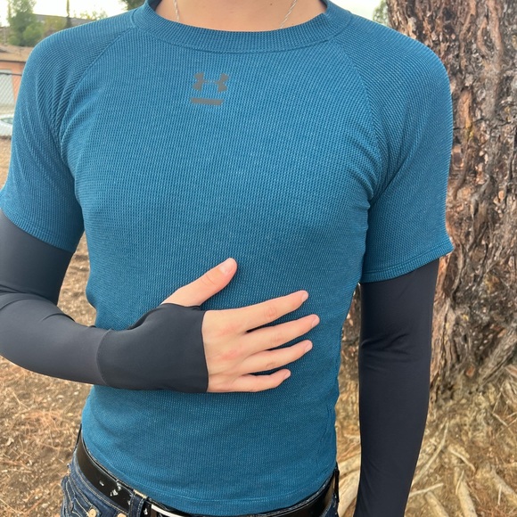 Under Armour | Shirts | Wool Waffle Thermal Under Armour Men Run ...